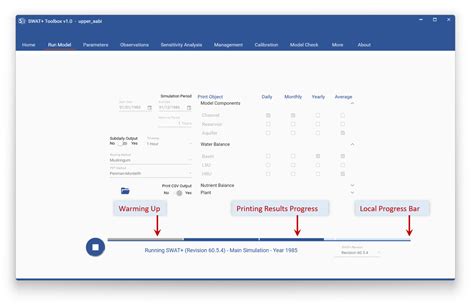 Swat Toolbox Run Model
