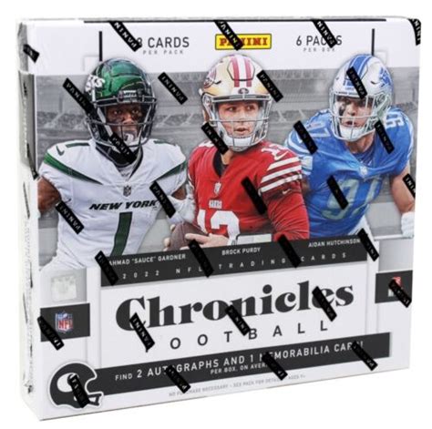 Panini 2022 Chronicles Football Hobby Box Big Shots Cards And Collectibles