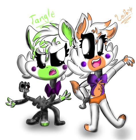 Tangle And Lolbit By Nyangirlart On Deviantart