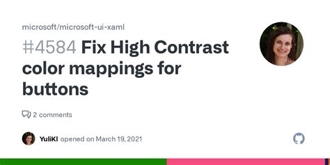 Fix High Contrast Color Mappings For Buttons · Issue 4584 · Microsoft
