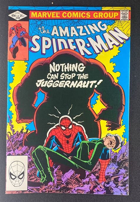 Amazing Spider Man 1963 229 Vf 85 Juggernaut John Romita Jr