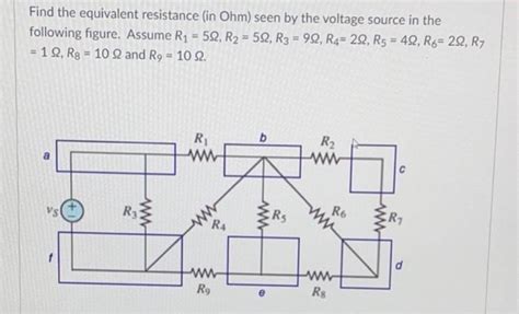 Solved In The Following Circuit Use Series And Parallel Chegg