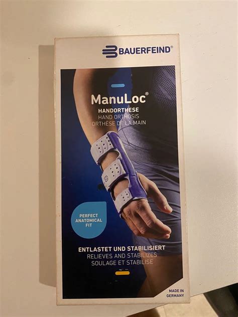 Bauerfeind ManuLoc Wrist Brace Health Nutrition Braces Support Protection On Carousell