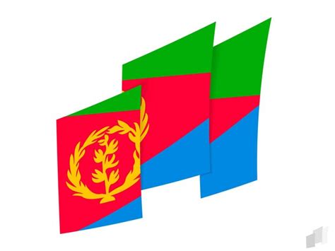 Premium Vector Eritrea Flag In An Abstract Ripped Design Modern