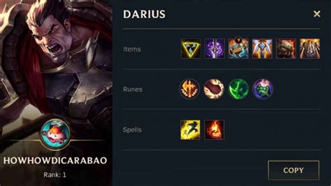 Build Item Dan Runes Darius Terbaik Di Lol Wild Rift 2020 Spin