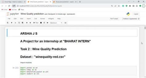 Arshia J S On Linkedin Internship Machinelearning Bharatintern