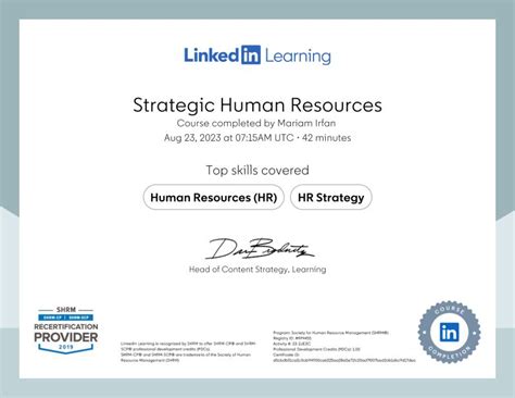 Mariam Irfan On Linkedin Certificate Of Completion