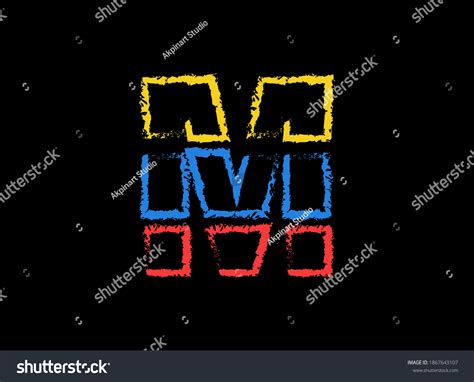 M Letter Hand Write Vector Desing Stock Vector Royalty Free Shutterstock