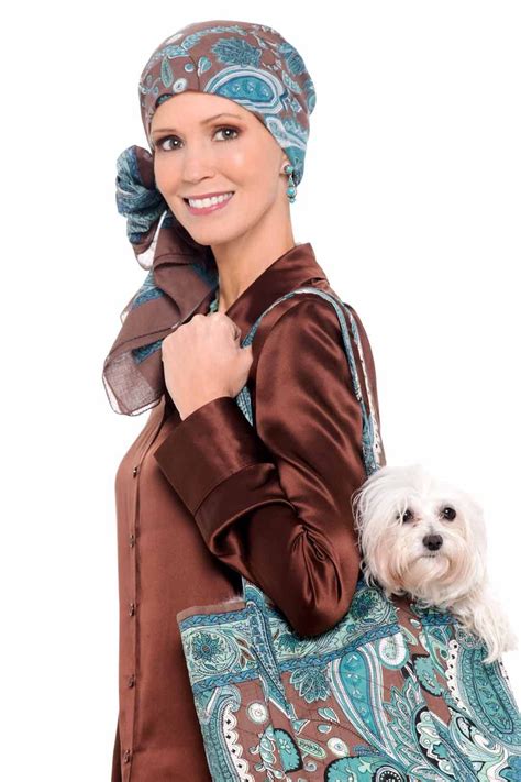 Scarf And Bag Set Hand Stamped Head Scarf And Tote Bag