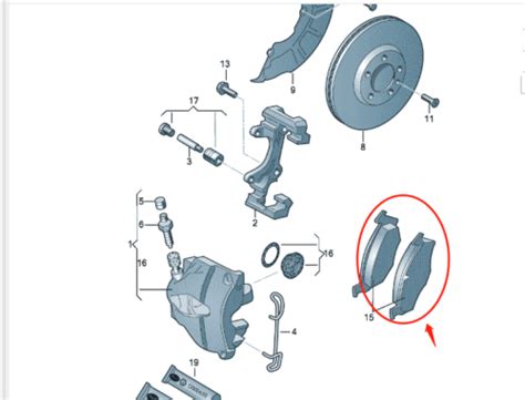 Genuine New Front Brake Pads Set For Audi A3 VW 5K0698151 5K0 698 151 ...