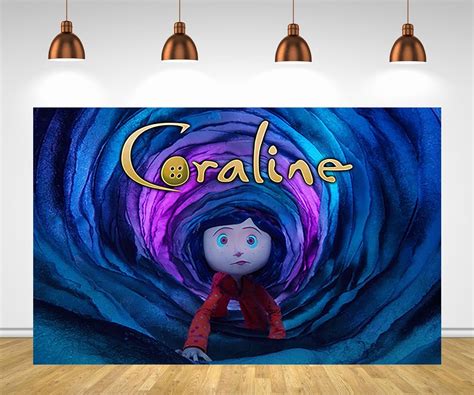 5x3ft Coraline Backdrop For Birthday Party Supplies