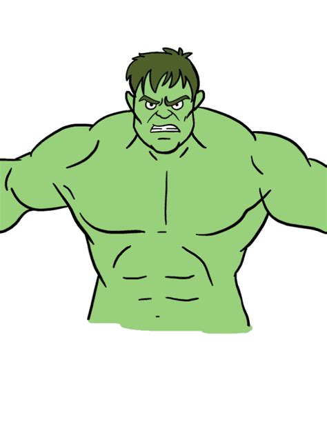 How To Draw The Hulk Step By Step Drawingforallnet