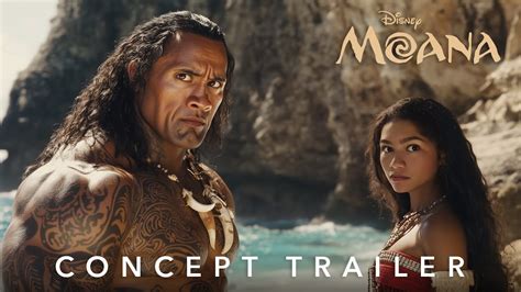 Moana Live Action Concept Trailer 2024 Zendaya Dwayne Johnson Disney Youtube