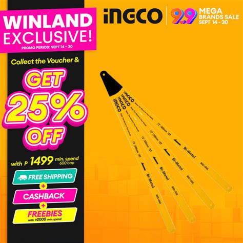 Ingco By Winland Hack Saw Bi Metal Hacksaw Blade 18t Hsbb12186 Sold