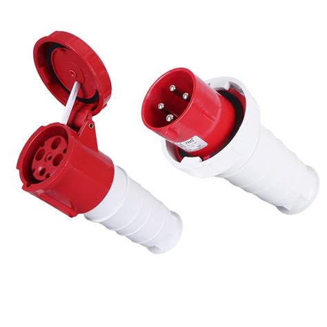 034 234 Industrial Plug Socket 3 Phase 4 Pin Ip67 Australia Ubuy