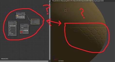 cycles render engine how to color areas corresponding to a bump map
