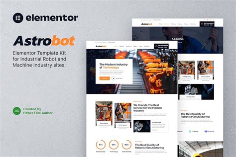 Astrobot Industrial Robot And Machine Industry Elementor Template Kit