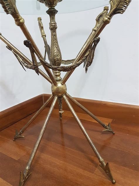 Bronze And Crystal Side Table By Vicente Cebriá 1950s For Sale At Pamono