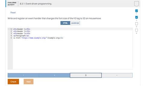 Solved CHALLENGE Event Driven Programming ACTIVITY Chegg