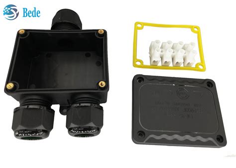 Y Tee Type Outdoor Wire Ip68 Waterproof Junction Box With Terminal Blocks