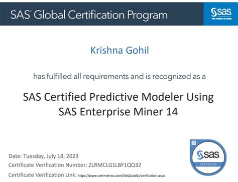 krishna gohil on linkedin sascertification sas sasprogramming 14