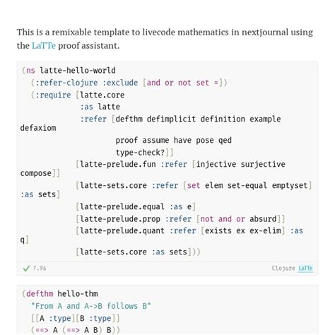 Latte Template Nextjournal