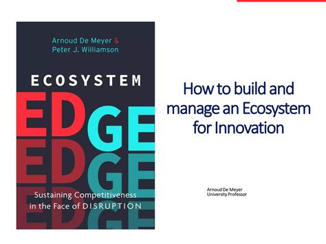 How To Build And Manage An Ecosystem For Innovation Ppt