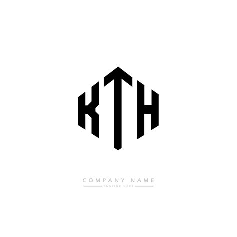 Kth Letter Logo Design With Polygon Shape Kth Polygon And Cube Shape