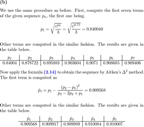 The Following Sequences Are Linearly Convergent Generate Th Quizlet