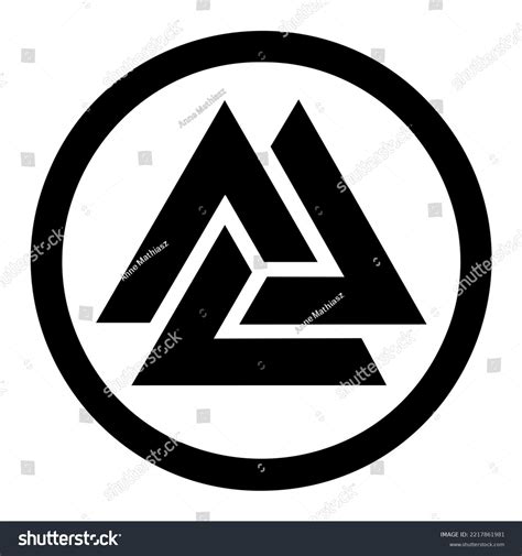 Celtic Triangle Knot Norse Mythology Vector Stock Vector Royalty Free
