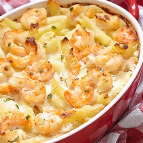 Découvrez La Délicieuse Recette de Gratin de Pâtes aux Crevettes