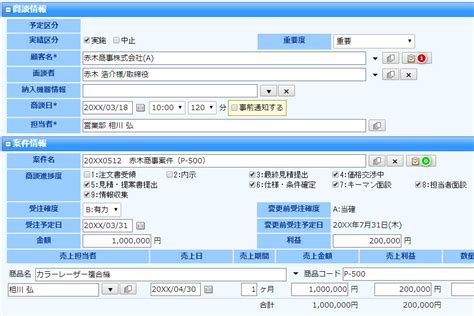 商談情報 案件・ルート・リピートサイクル型営業支援システム｜｢sales Force Assistant｣シリーズ