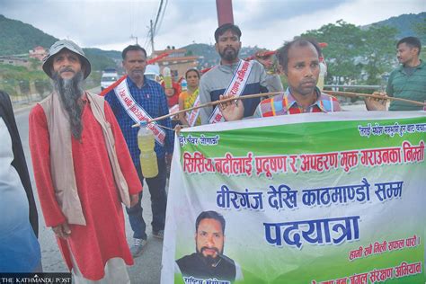 Birgunj Locals March To Kathmandu To Highlight Sirsiya River Pollution