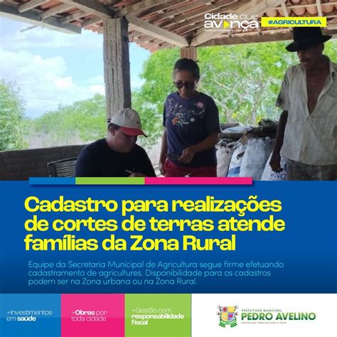 Prefeitura De Pedro Avelino Cadastros Para Os Cortes De Terras 2023