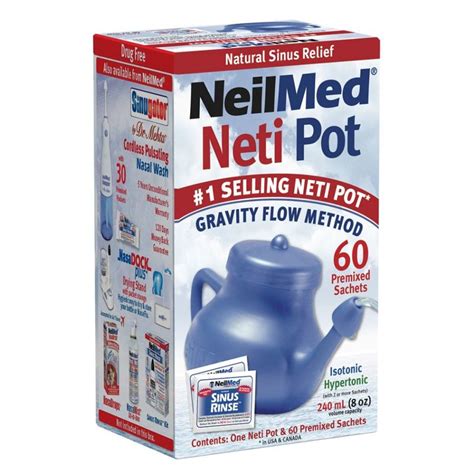 Neilmed Sinus Relief Neti Pot Cough Cold And Allergy Health