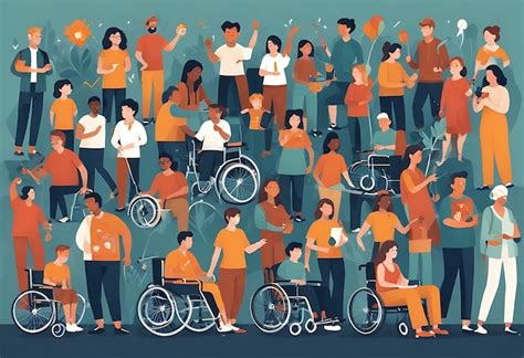 Premium Photo International Day Of Persons With Disabilities Flat