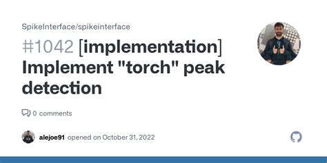 Implementation Implement Torch Peak Detection · Issue 1042