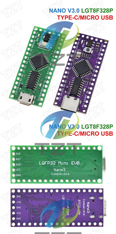 Микросхема Lgt8f328p Lqfp32 Minievb Type C Micro Usb Aliexpress
