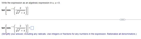 Solved Write The Expression As An Algebraic Expression In Chegg Com