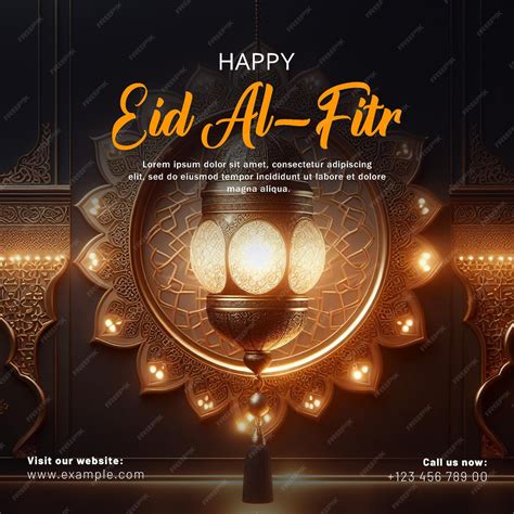 Eid Mubarak Farbenfroher Luxus Islamischer Hintergrund Mit Moschee