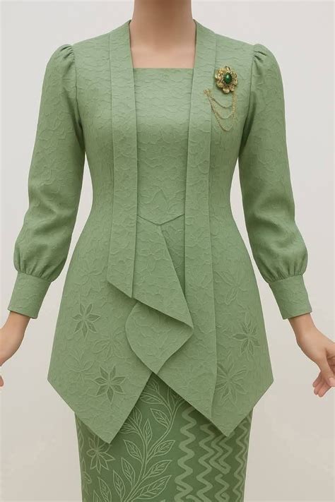 Pin Oleh Danialintang Di Pola Kebaya Desain Blus Model Pakaian Model Baju Wanita