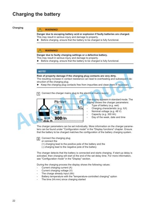 Linde 5231 01 K K Matic Operating Instructions