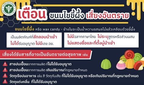 จับตา เตือนขนมไขขี้ผึ้ง เสี่ยงอันตราย ศูนย์ข้อมูลandข่าวสืบสวนเพื่อ