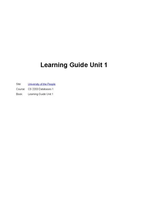 cs22203 learning guide unit 1 learning guide unit 1 site