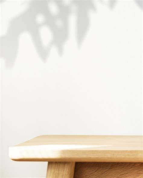Wooden Table Plant Shadow Wall Premium Photo Rawpixel