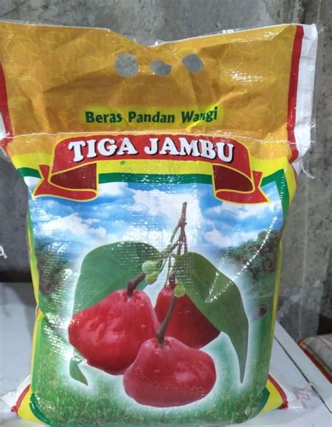 Jual Murah Wangi Pulen Beras Pandan Wangi Cap Tiga Jambu 5kg Di