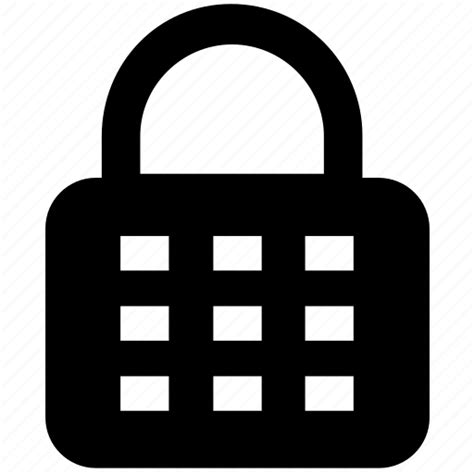 Lock Locked Padlock Password Secure Security Icon