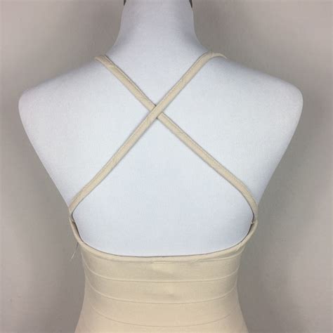 Codigo Dresses Nude Ribbed Bodycon Midi Dress W Side Spilt Poshmark