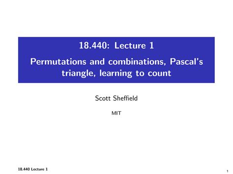 Solution Permutations And Combinations Pascals Triangle Learning To