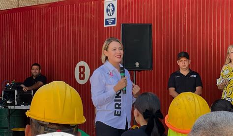 Erika Sánchez reitera apoyo a clase trabajadora de Culiacán